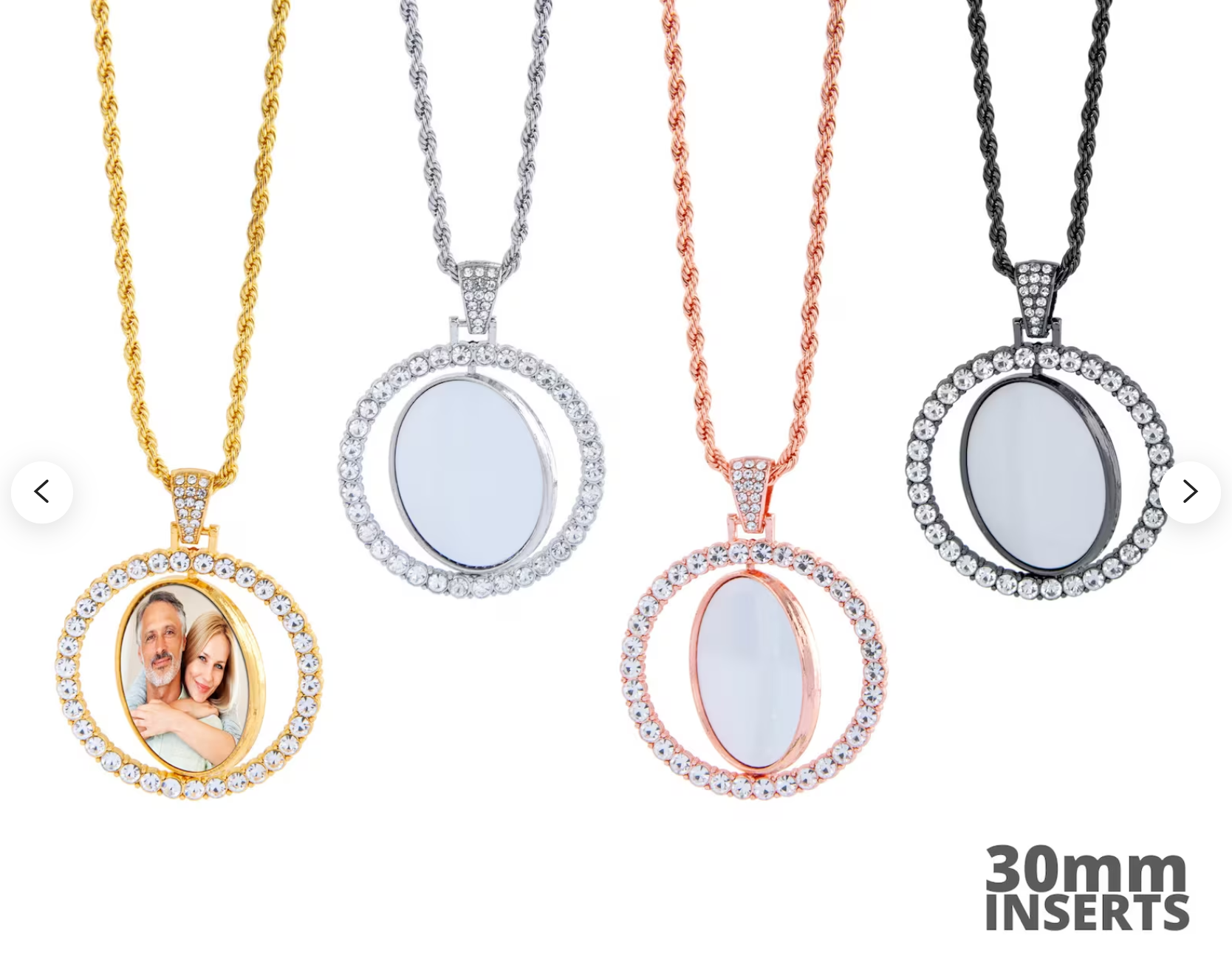 ROUND SUBLIMATION NECKLACE | Vinyl Tyme