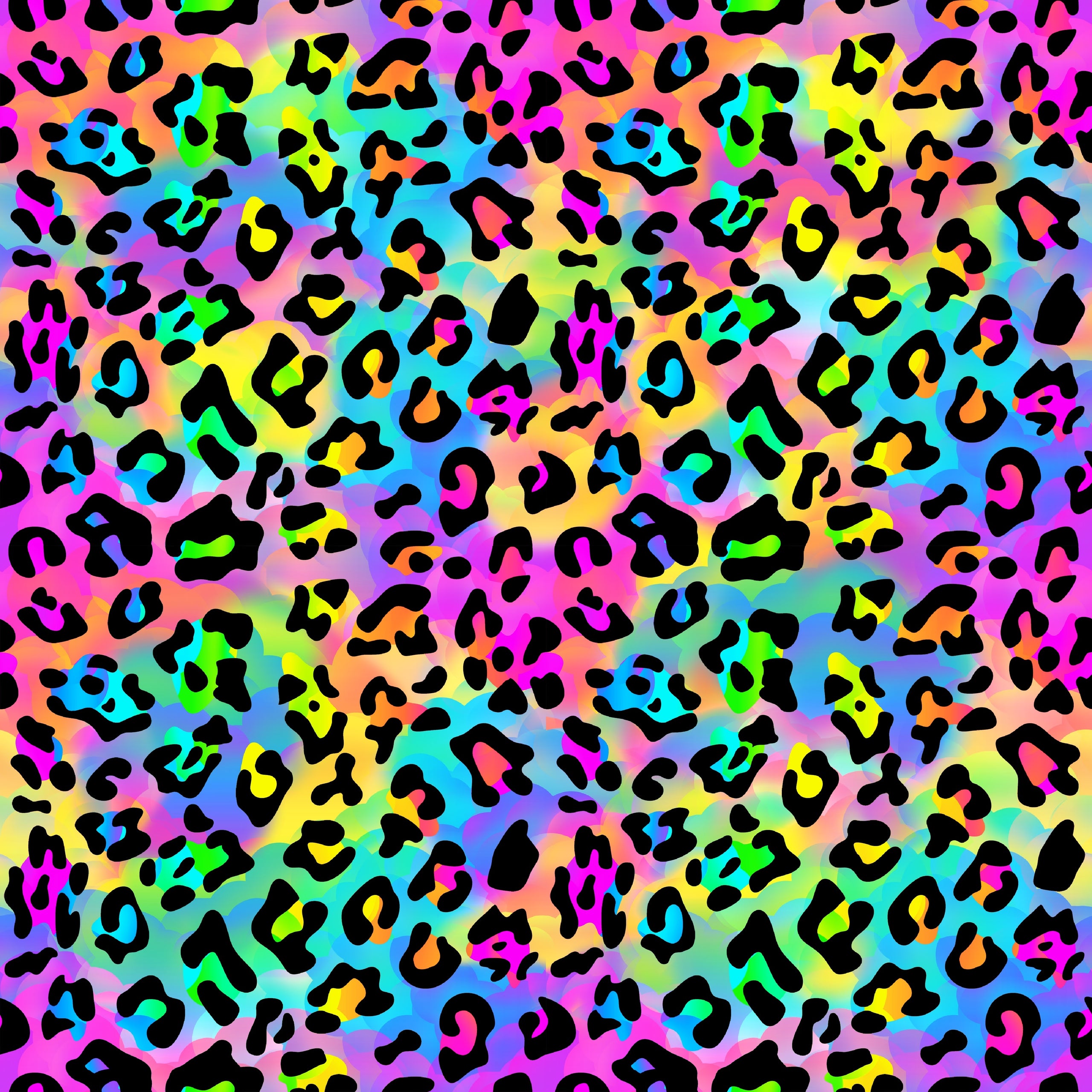 ADHESIVE RAINBOW LEOPARD | Vinyl Tyme