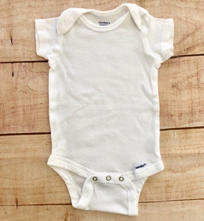 WHITE COTTON ONESIES | Vinyl Tyme